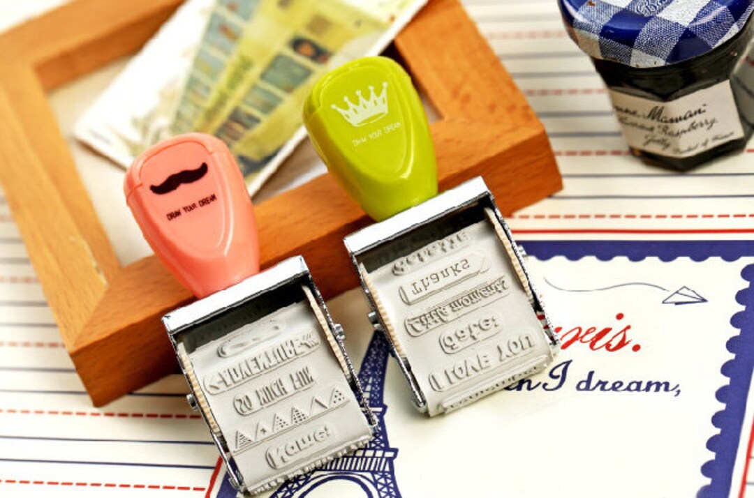 Roller Stamp Rubber Stamp Filofax Diary Decoration - Etsy