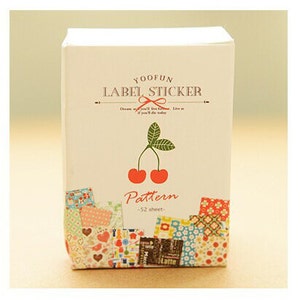 Pattern Style Lable Sticker Set Deco Sticker Diary Sticker - Etsy