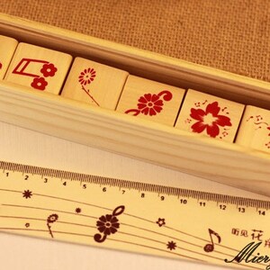 Musical Notes Stamp Set Ver 2 - Rubber Stamp - Diary Stamp - Deco Stamp ...