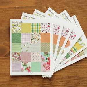 Blooming Sticker Set Masking Stickers Diary Stickers - Etsy
