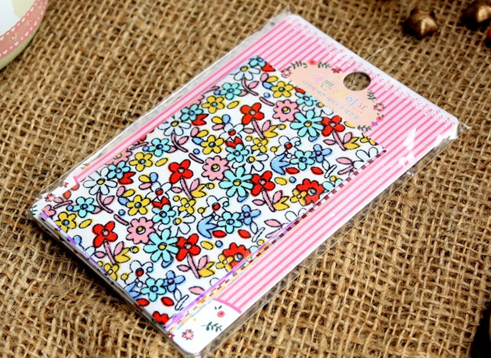 Cotton Fabric Sticker Set Masking Sticker Fabric Filofax - Etsy