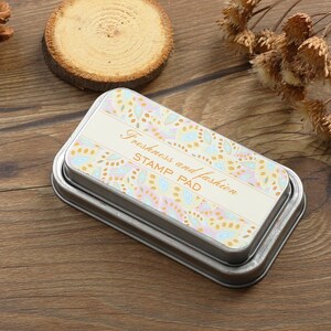 Premium Quality Tin Box Packed Stamp Pad Rubber Stamp Ink Pad Stamp Ink ...