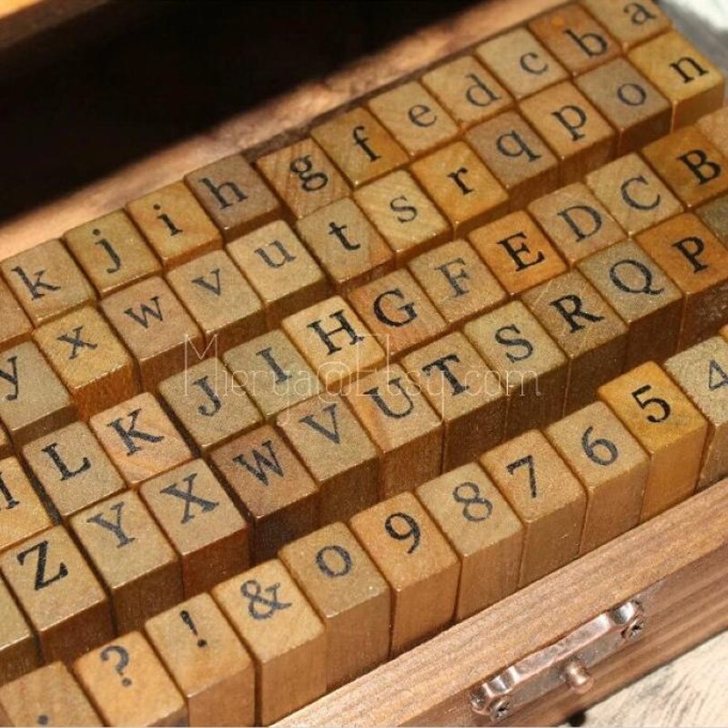 Alphabet Stamps - Etsy