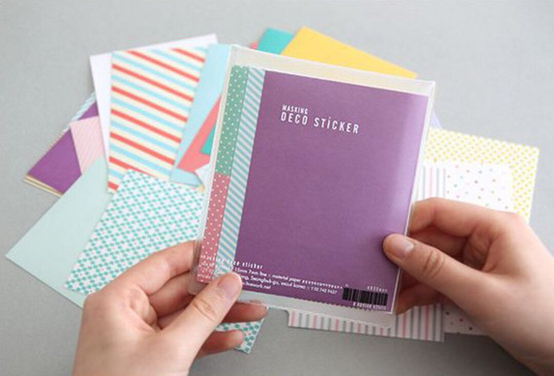 Masking Deco Sticker - Diary Sticker - Paper Sticker - Filofax - 24 ...