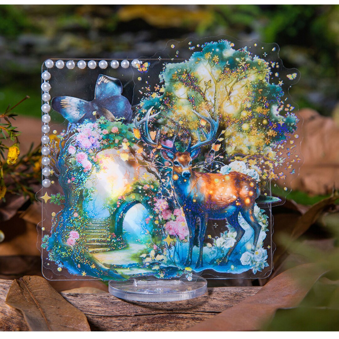 Starlight Forest Stickers - Delicate Plants Stickers - Deco Stickers ...