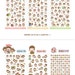 Momoi Sticker Ver 2 Korean Transparent Sticker Diary Sticker Filofax 6 ...