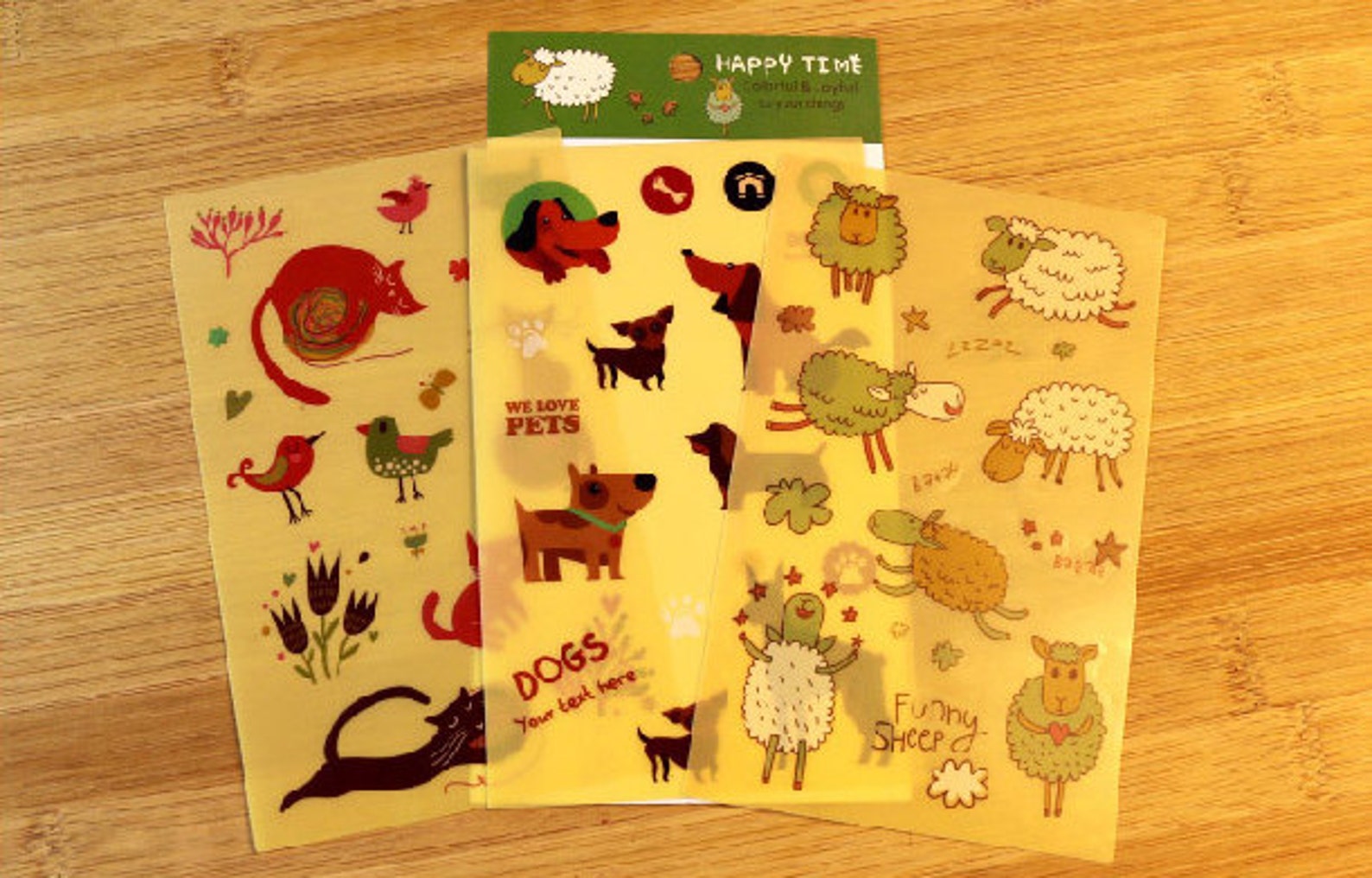 Happy Time Sticker Set Deco Sticker Diary Sticker | Etsy