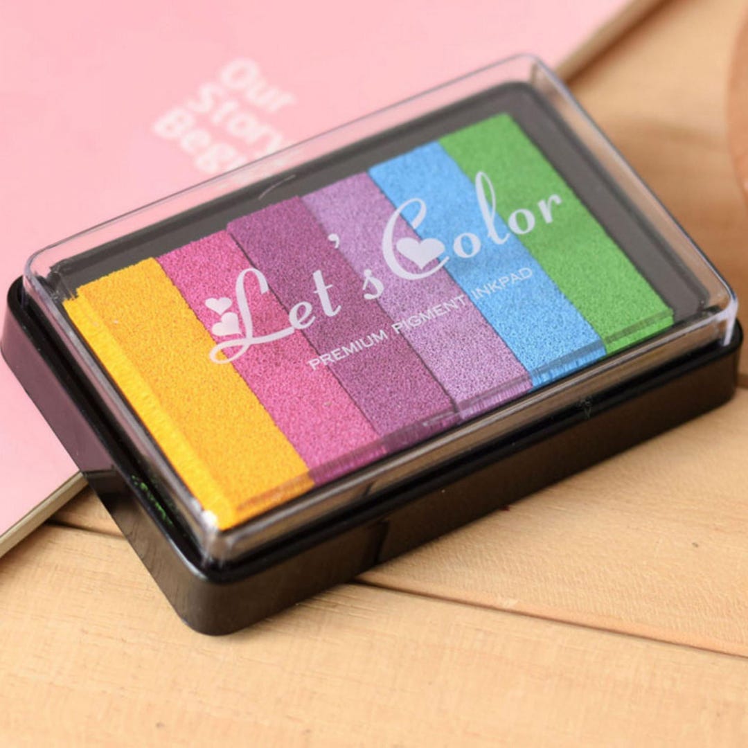 Rainbow Ink Pad - Rubber Stamp Ink - Stamp Pad - 5 Styles - Etsy
