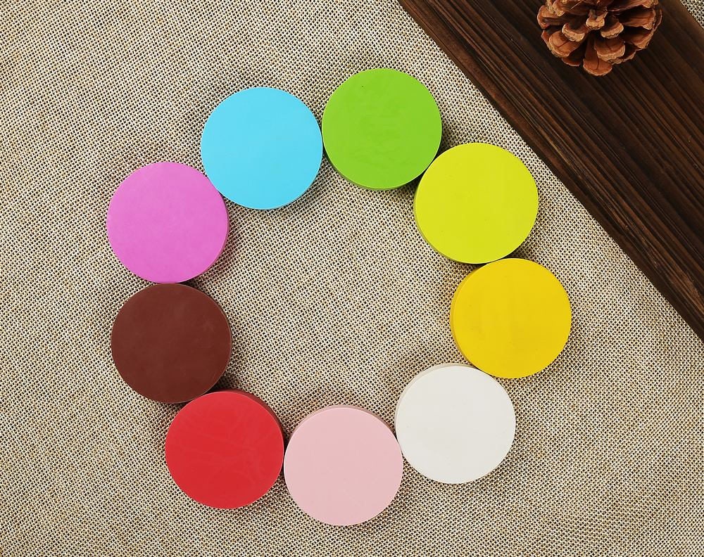 Colorful Round Rubber Block DIY Rubber Stamp Handcraft | Etsy