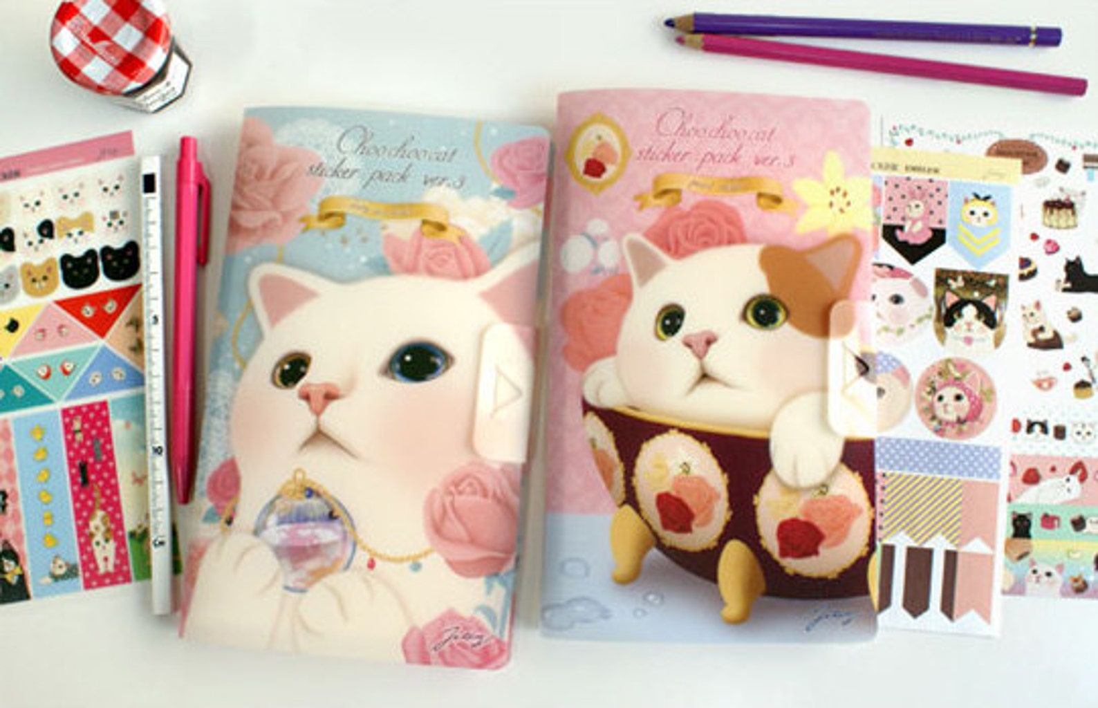 Choochoo Cat Sticker Pack Ver 3 Deco Sticker Korean | Etsy