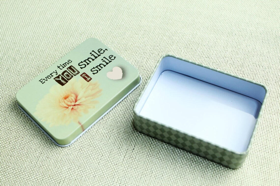 Flower Pattern Tin Box Storage Box Sewing Box Gift - Etsy
