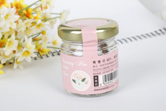 Pink Series Drawing Pin Setwith the Bottle Push Pin | Etsy