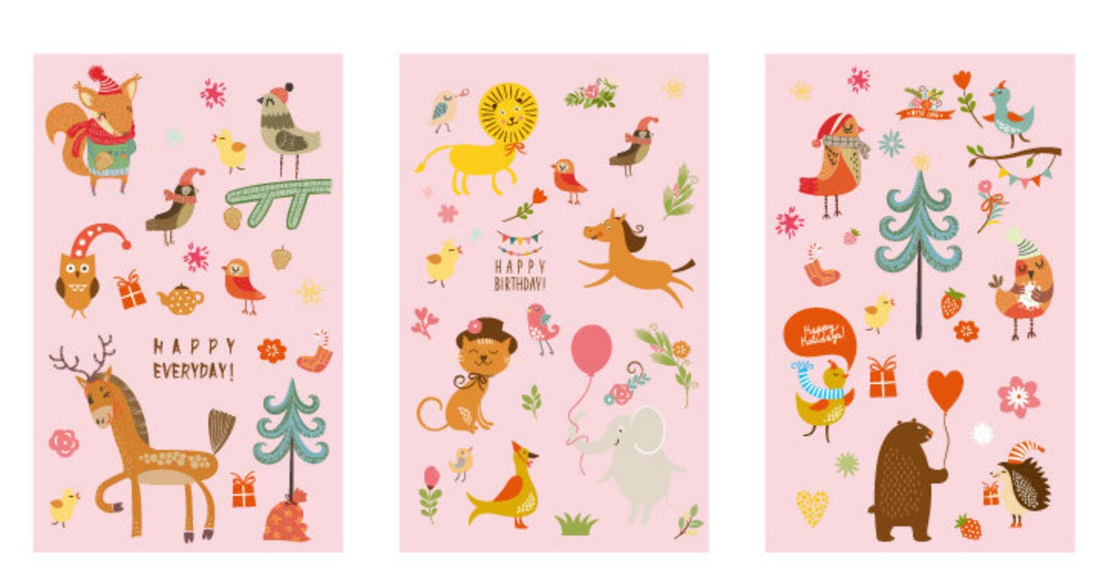 Happy Time Sticker Set Deco Sticker Diary Sticker - Etsy