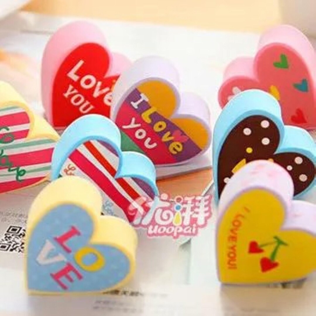 8 Pcs Love Stamps - Rubber Stamp - Diary Stamp - Deco Stamp - Filofax ...