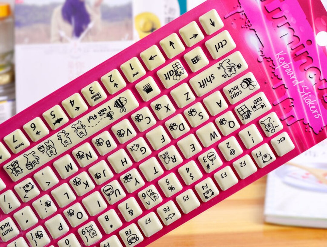 1 Sheet Luminous 3D Foam Keyboard Sticker Keyboard Decals - Etsy