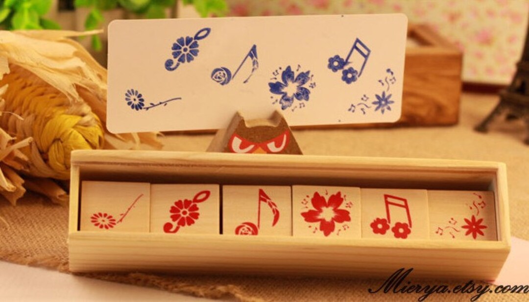 Musical Notes Stamp Set Ver 2 - Rubber Stamp - Diary Stamp - Deco Stamp ...