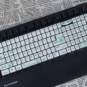 Foam Keyboard Sticker DIY 3D Desktop Keyboard Decal Common Use ...