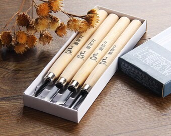 Metal Head Rubber Graver Set Carving Knife Carver 6 Pcs | Etsy