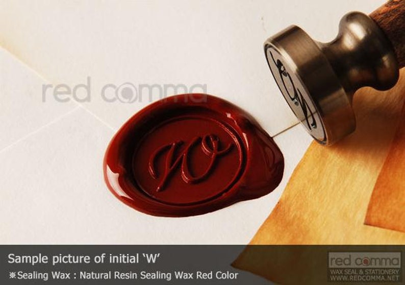 Calligraphic Initial Seal Alphabet Sealing Wax Seal | Etsy