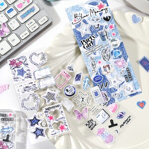 Denim Collection Stickers - Kawaii Deco Stickers - Diary Stickers - 3 ...