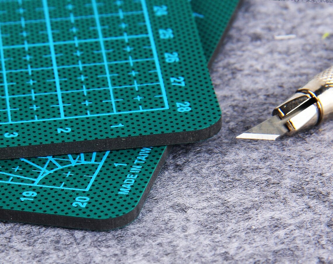 1 Piece Rubber Block Soft Cutting Board With Scale Line DIY - Etsy