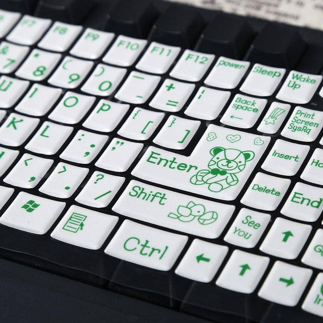Foam Keyboard Sticker DIY 3D Desktop Keyboard Decal Common Use ...