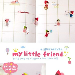 Little Red Sticker Set - Korean Stickers - Diary Sticker - Deco Sticker ...