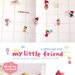 Little Red Sticker Set Korean Stickers Diary Sticker - Etsy