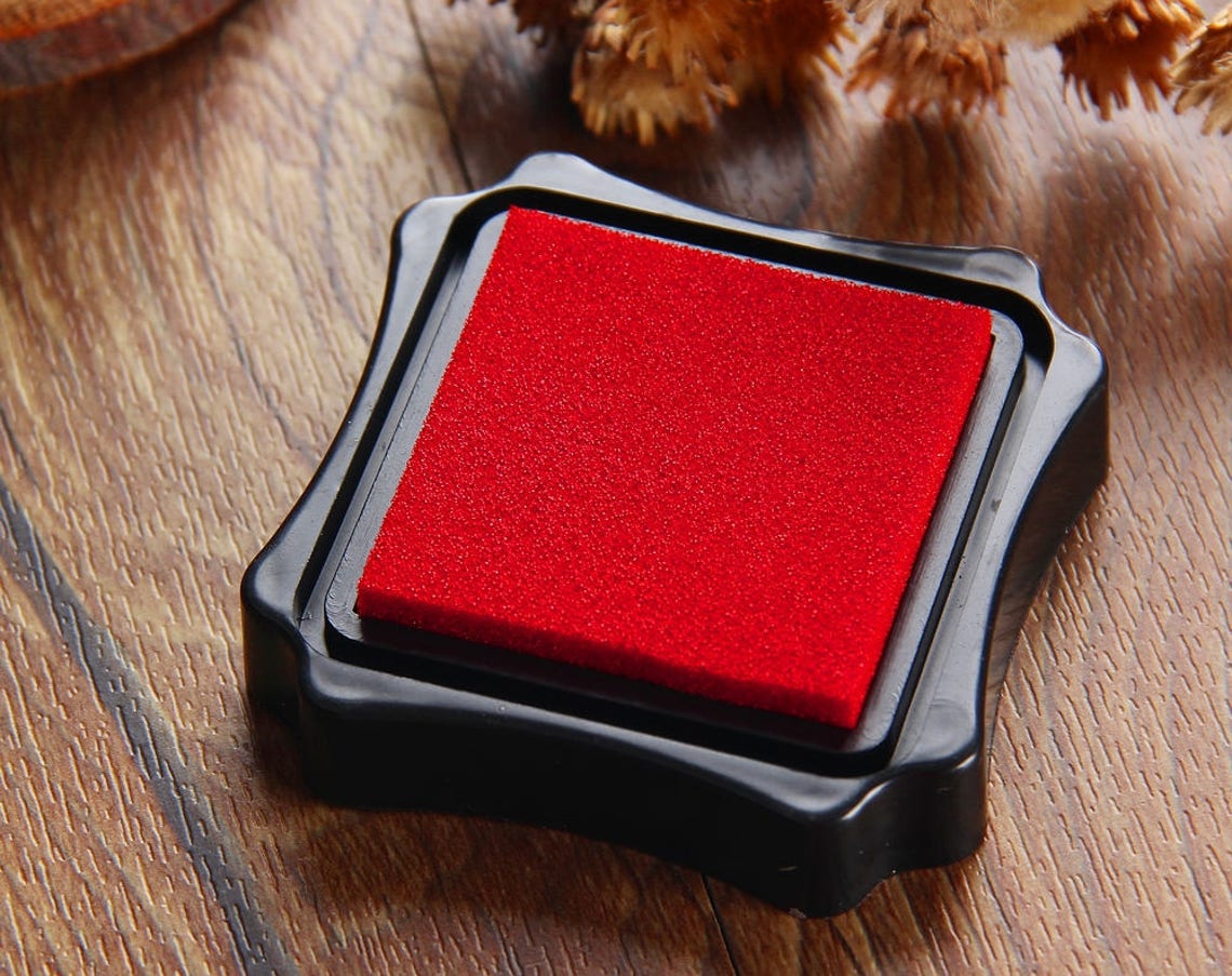 1 Piece Square Ink Pad Stamp Inkpad Ink for Rubber Stamp | Etsy