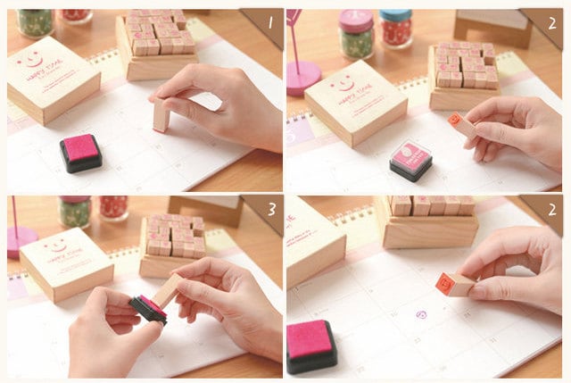 20% OFF 1 Cases Diary Stamps Rubber Stamp Set Deco Stamp - Etsy