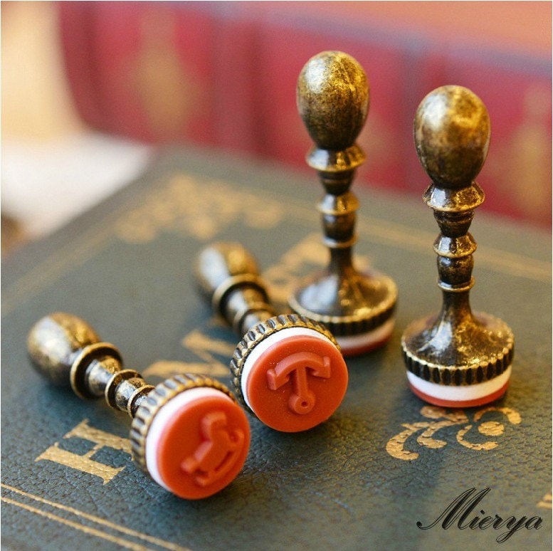 Antique Metal Chess Stamp Rubber Stamp Seal Stamp Diary | Etsy