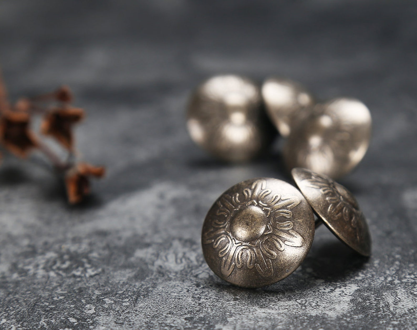 Push pin 2 PCS Vintage Metal Push Pins Iron Push Pin | Etsy