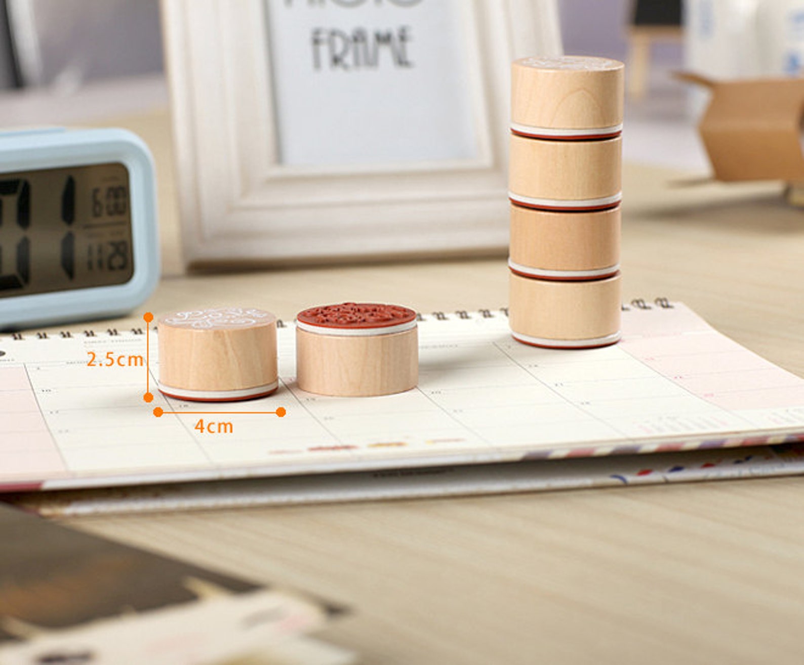 Blessing Words Stamp Wooden Rubber Stamp Diary Stamp My | Etsy