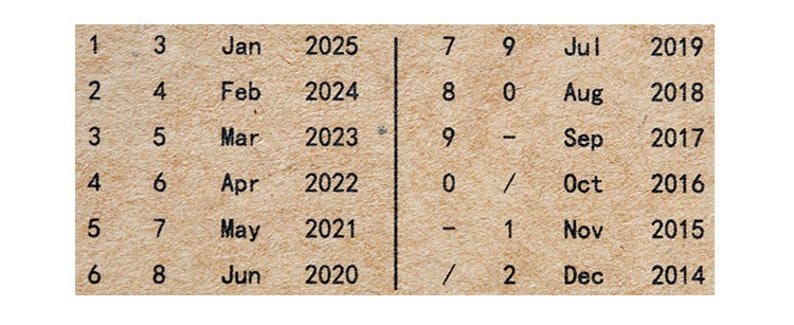 Vintage Style Wood Stamp With Stand Date Stamp Roller Seal | Etsy