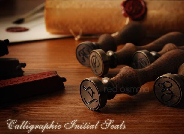 Calligraphic Initial Seal Alphabet Sealing Wax Seal | Etsy