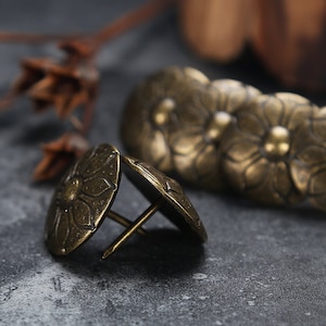 2 PCS Vintage Metal Push Pins - Iron Push Pin - Thumbtack - Drawing Pin ...