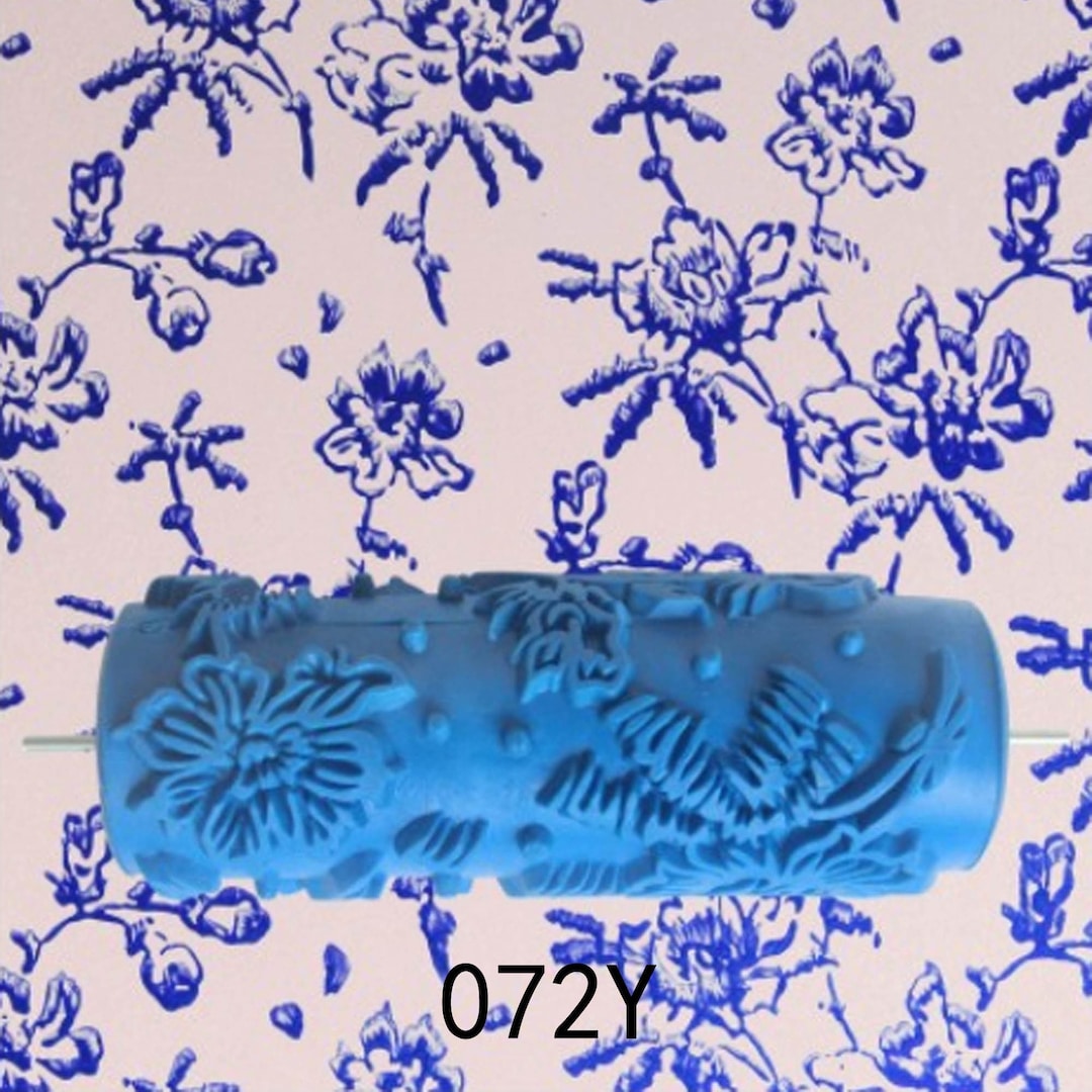 Patterned Paint Roller: Floral Embossing for Wall Decor - Etsy