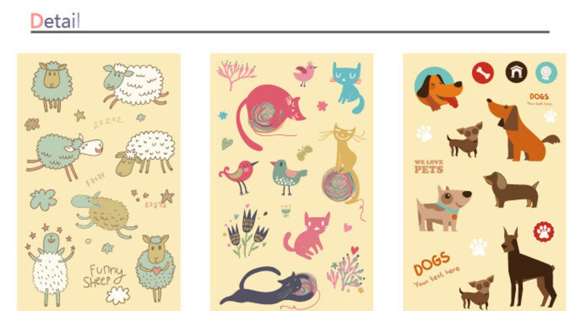 Happy Time Sticker Set Deco Sticker Diary Sticker | Etsy