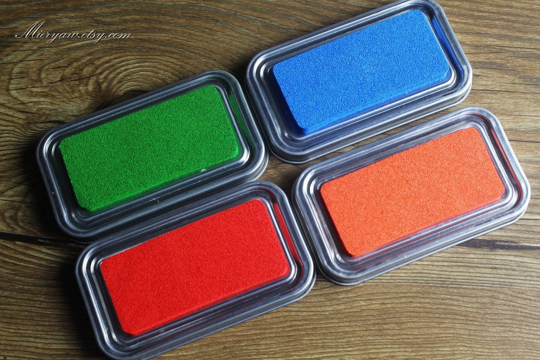 Premium Quality Tin Box Packed Stamp Pad - Rubber Stamp Ink Pad - Stamp ...