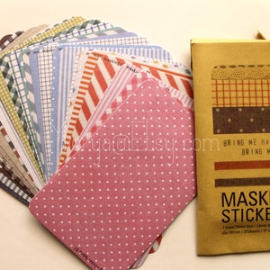 Masking Sticker Set - Deco Sticker Set - Paper Stickers - 4 Styles In ...