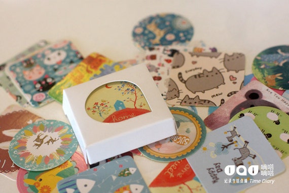 Animal Style Deco Stickers Korean Sticker Diary Sticker | Etsy