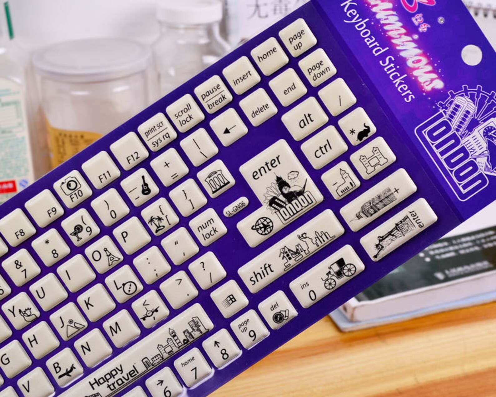 1 Sheet Luminous 3D Foam Keyboard Sticker Keyboard Decals - Etsy