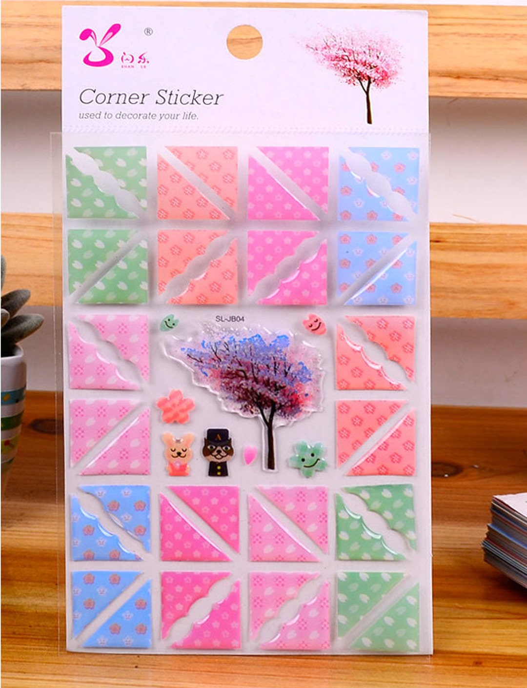 3D Corner Sticker - Deco Sticker - Diary Sticker - Epoxy Sticker ...