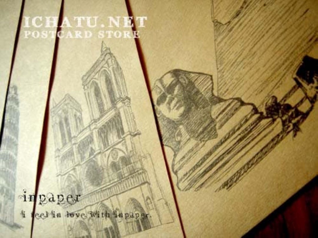 8 Sheets Vintage Style Brown Writing Paper - Stationery - Letter Paper ...