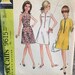 60s Mccall's 9615 Pattern Misses' Dress in Three Versions // Size 10 ...