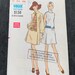 80s Vogue 7729 Pattern Misses' Front Button Dress // Size 8 Bust 31 1/2 ...