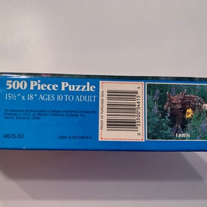 Vintage Fawn Puzzle, Golde Guild Puzzles, Baby Deer Jigsaw Puzzle ...