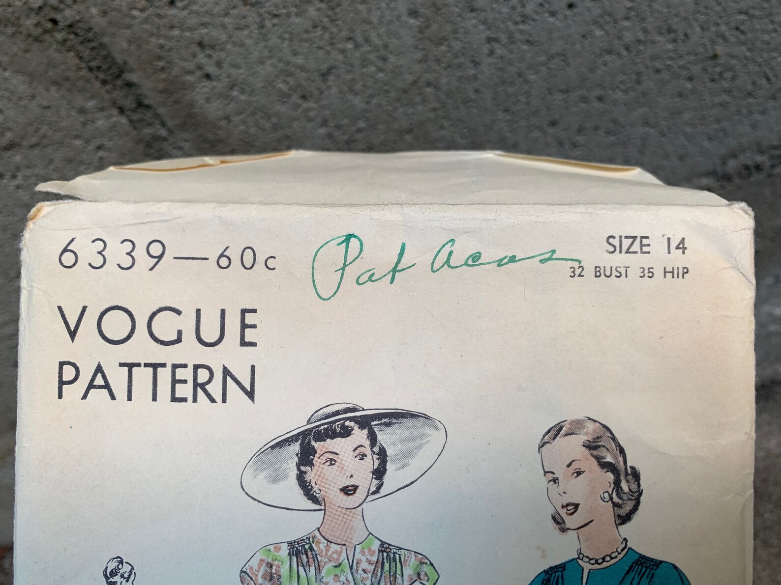 40s Vogue 6339 Pattern One-piece Maternity Dress 'easy to - Etsy