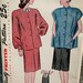 40s Simplicity 1880 Pattern Misses' Two-piece Maternity Dress // Size ...