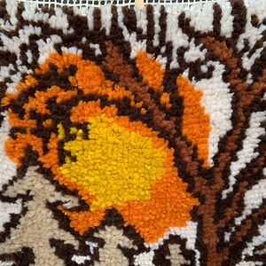 70s Latch Hook Rug Winter Woodlands at Sunset Mid Century Wall | Etsy